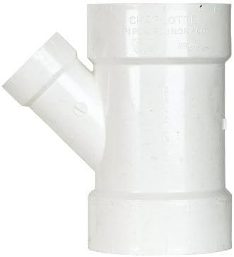 Charlotte Pipe Schedule 40 4 in. Hub x 4 in. Dia. Hub PVC Reducing Wye ...