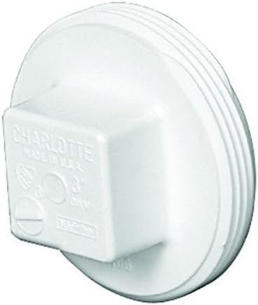Charlotte Pipe Schedule 40 4 in. MPT x 4 in. Dia. MPT PVC Clean-Out ...