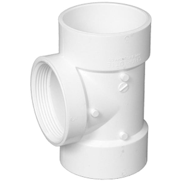 Charlotte Pipe Schedule 40 6 in. Hub x 6 in. Dia. Hub PVC Flush ...