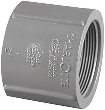 Charlotte Pipe Schedule 80 2 in. FPT x 2 in. Dia. FPT PVC Coupling ...