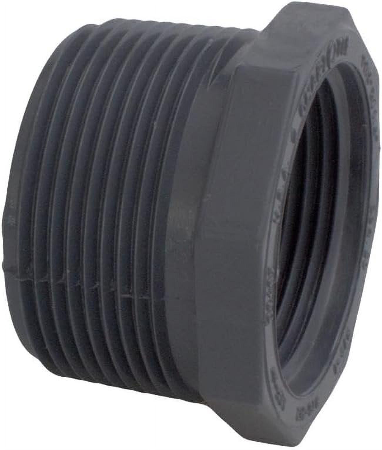 Charlotte Pipe Schedule 80 2 in. MPT x 1-1/2 in. Dia. FPT PVC Reducing Bushing - Walmart.com
