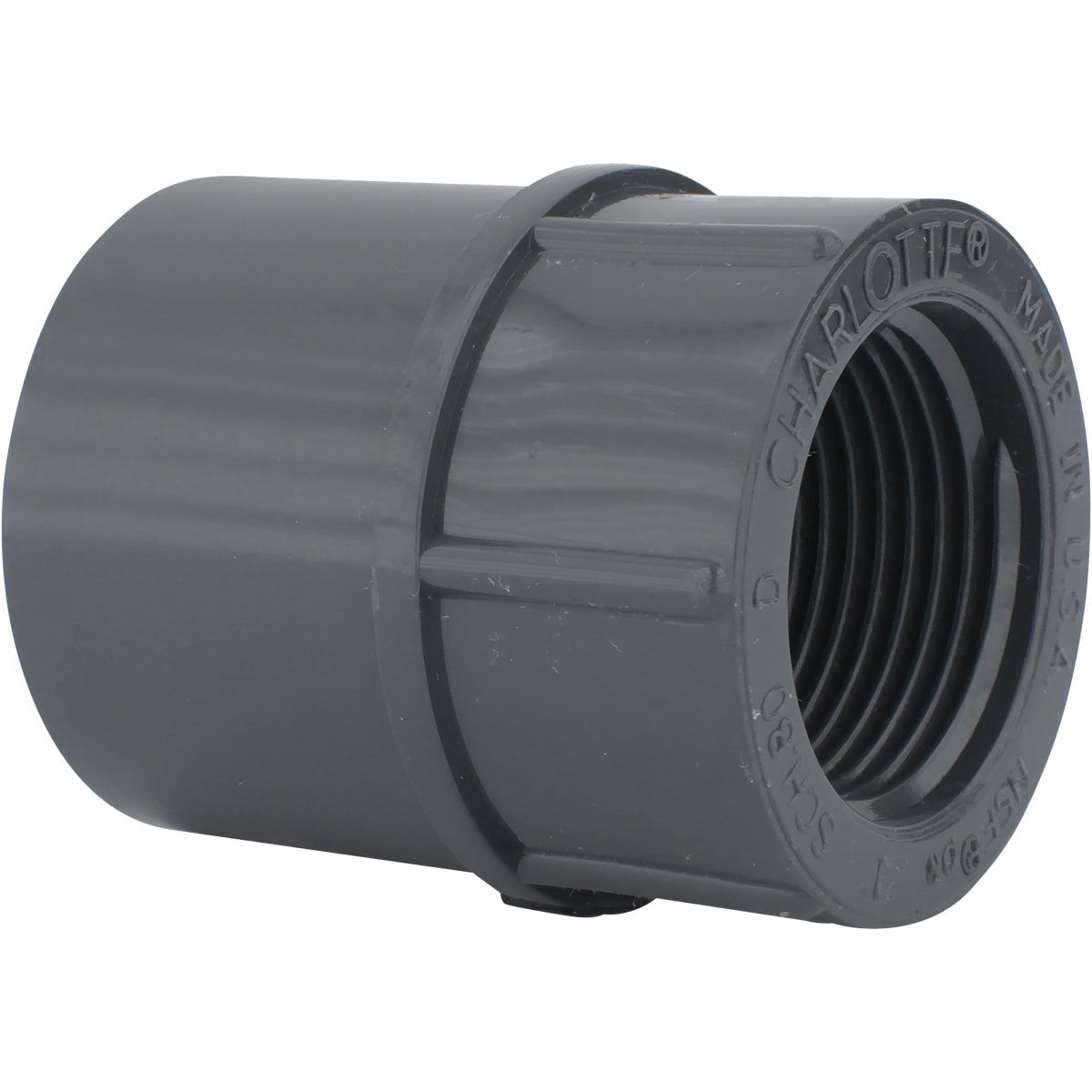Charlotte Pipe Schedule 80 Female PVC Adapter - Pack of 8 - Walmart.com