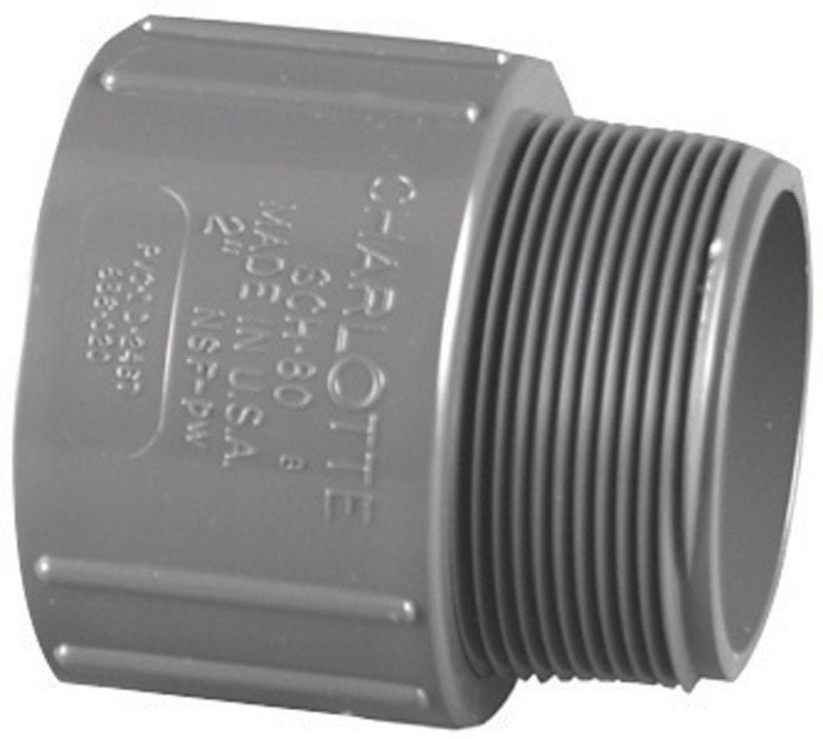 Charlotte Pipe Schedule 80 PVC Pipe Adapter - Walmart.com