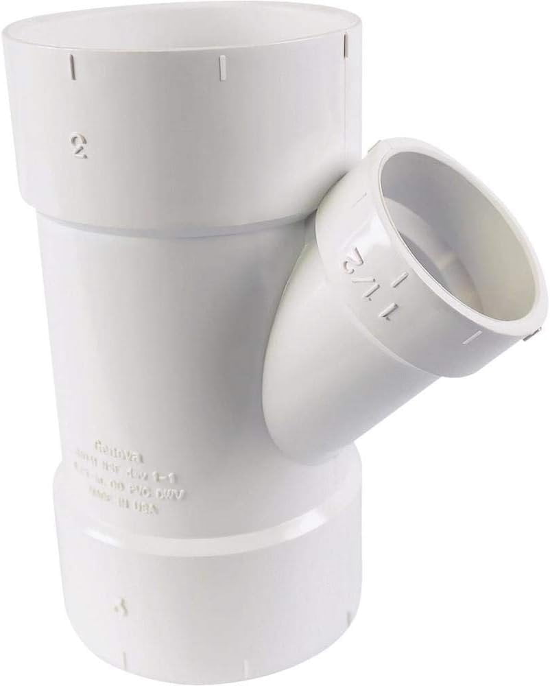Charlotte Pipe Wye PVC Dwv 3" X 3" X 1-1/2" SCH 30 - Walmart.com