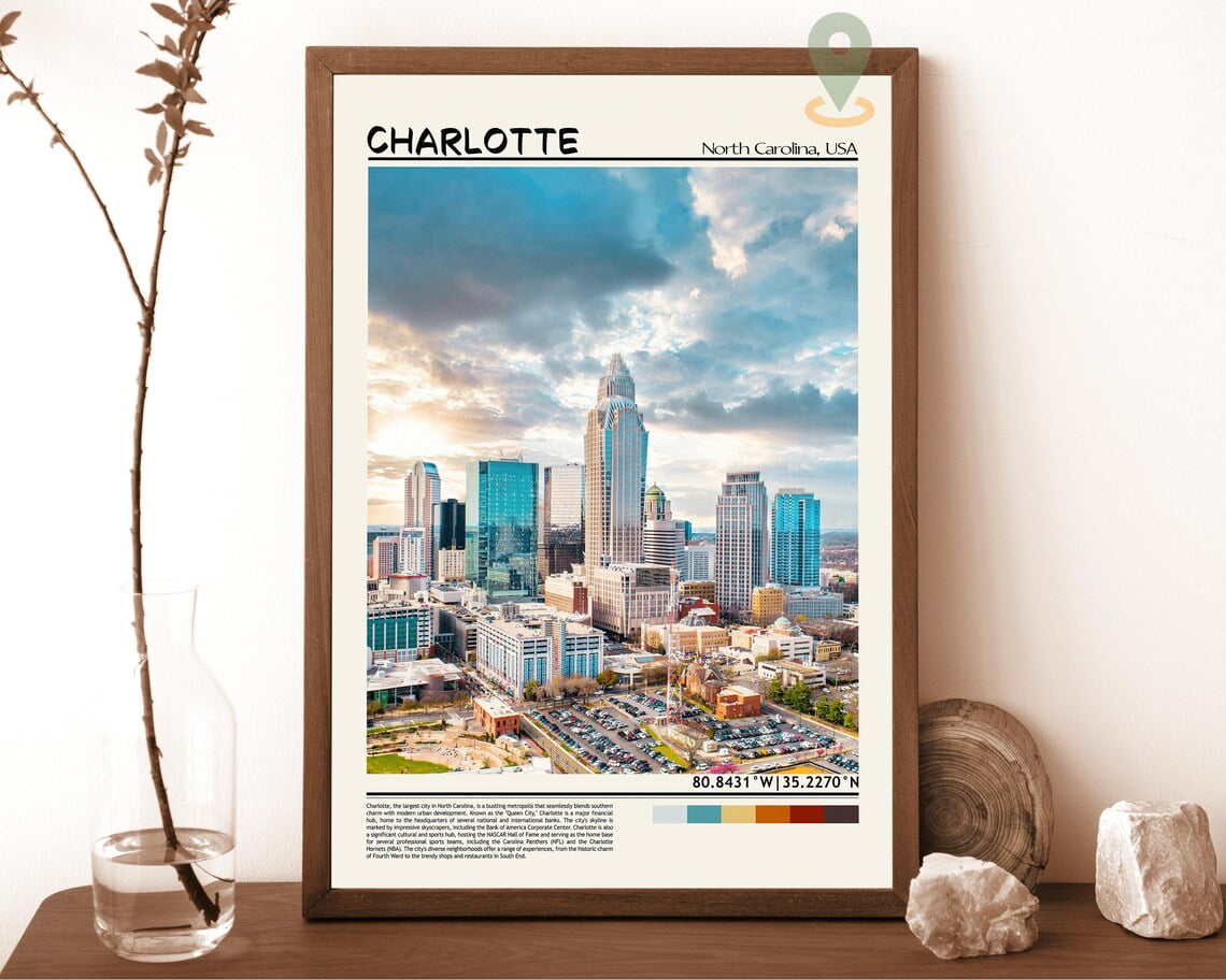 Charlotte Print, Charlotte Wall Art, Charlotte Poster, Charlotte Photo ...