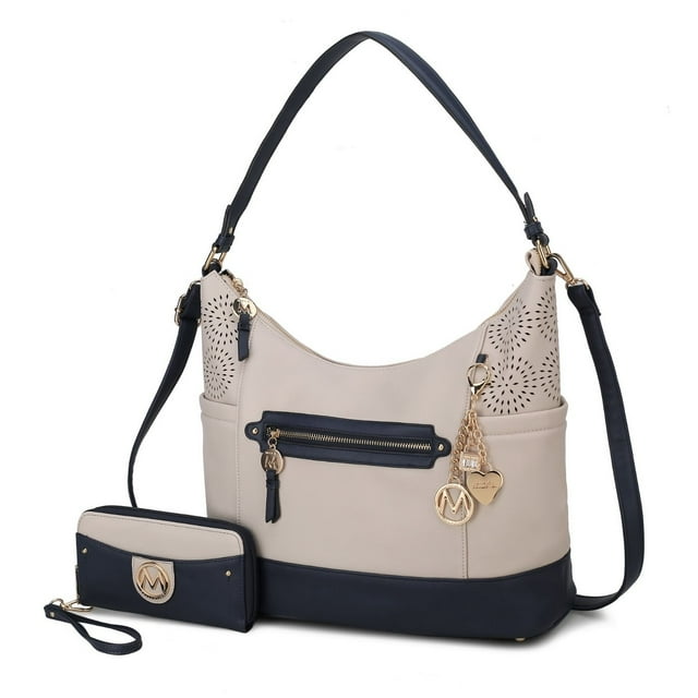 Charlotte Shoulder Handbag With Matching Wallet by Mia K - Walmart.com