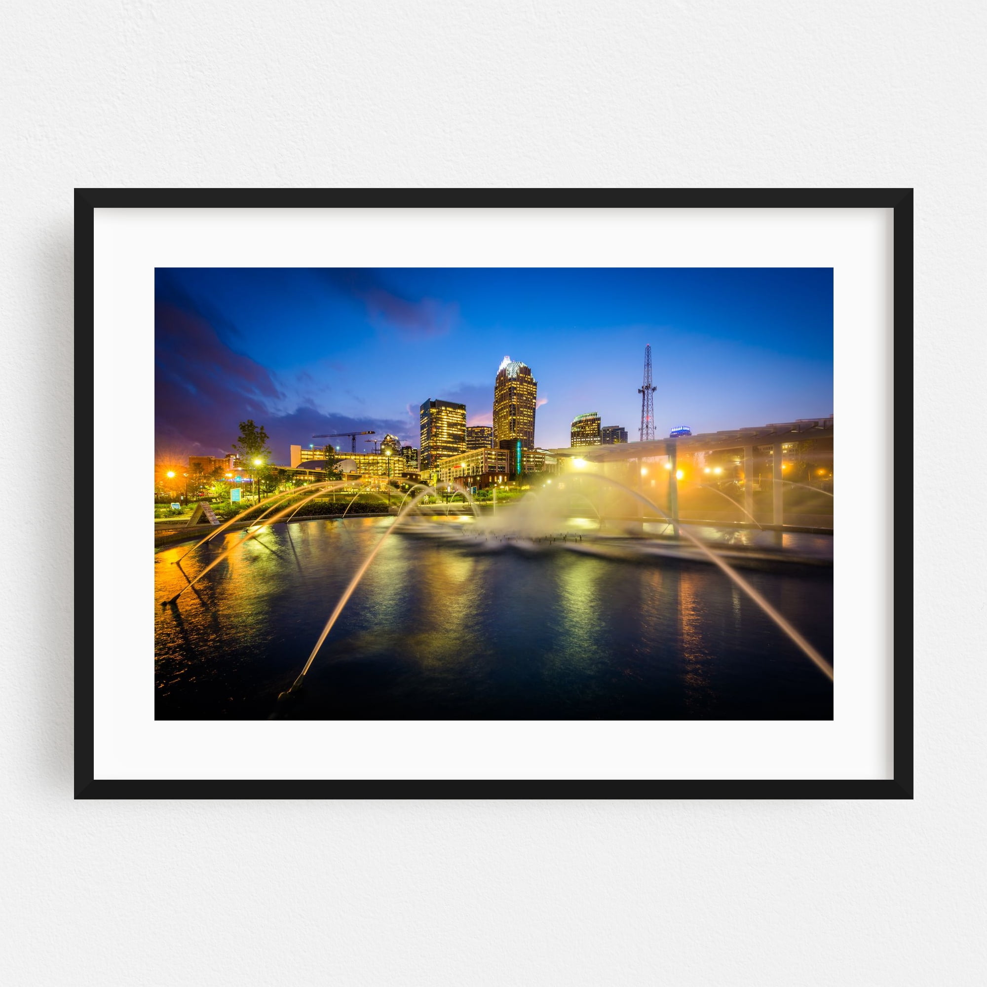 Charlotte Skyline & First Ward Park - Charlotte North Carolina ...