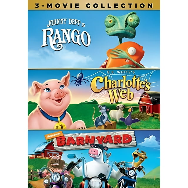 Charlotte’s Web / Barnyard / Rango (DVD), Paramount, Kids & Family ...
