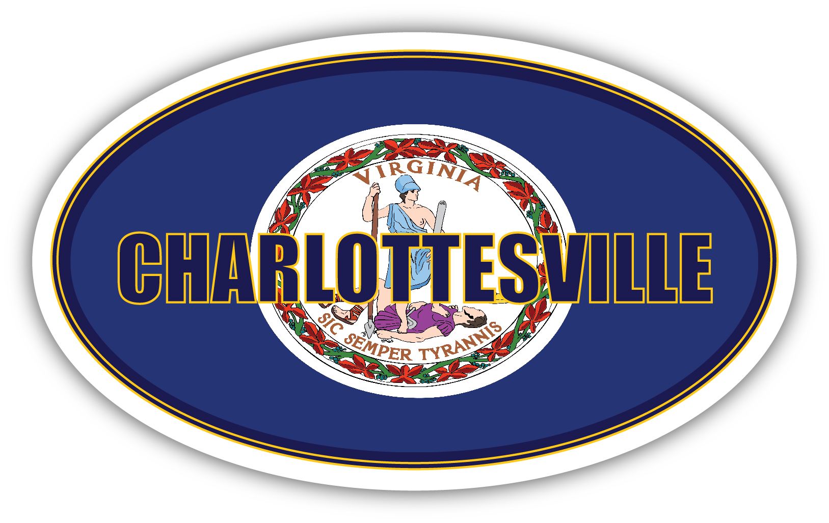 Charlottesville City Virginia State Flag | VA Flag Charlottesville ...