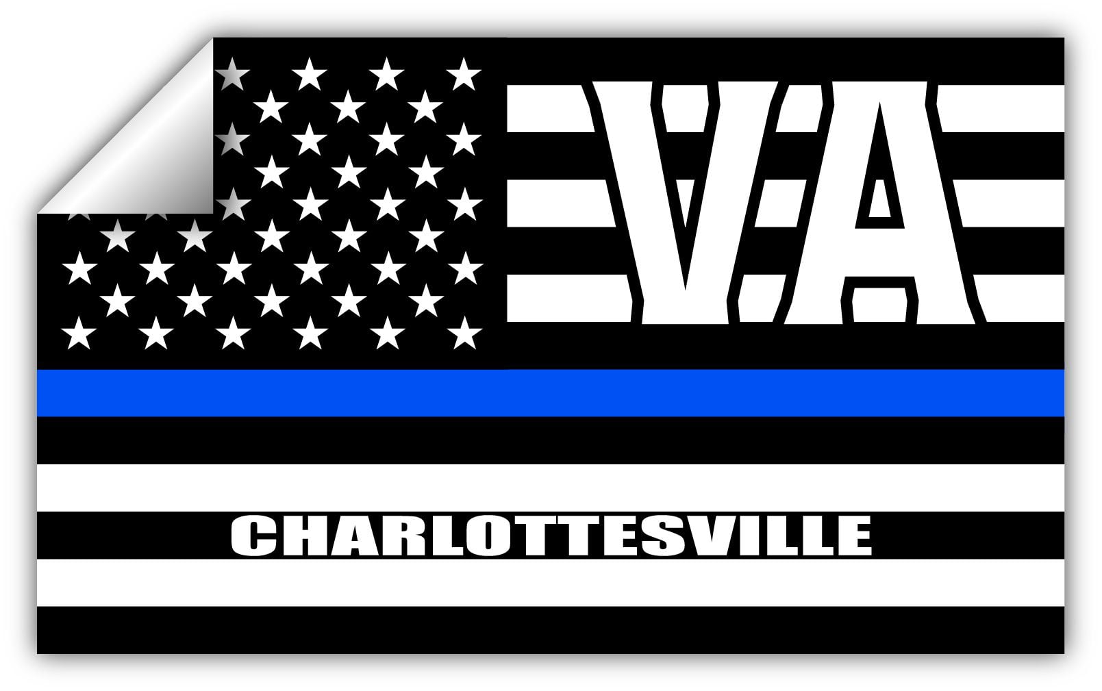 Charlottesville VA Virginia Charlottesville County Thin Blue Line ...