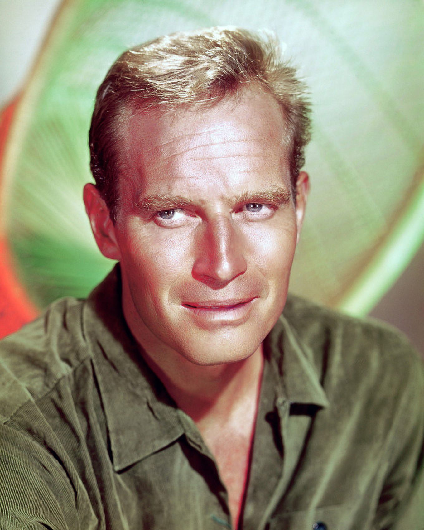 Charlton Heston 1950's Portrait Rare 24X36 Classic Hollywood Poster ...