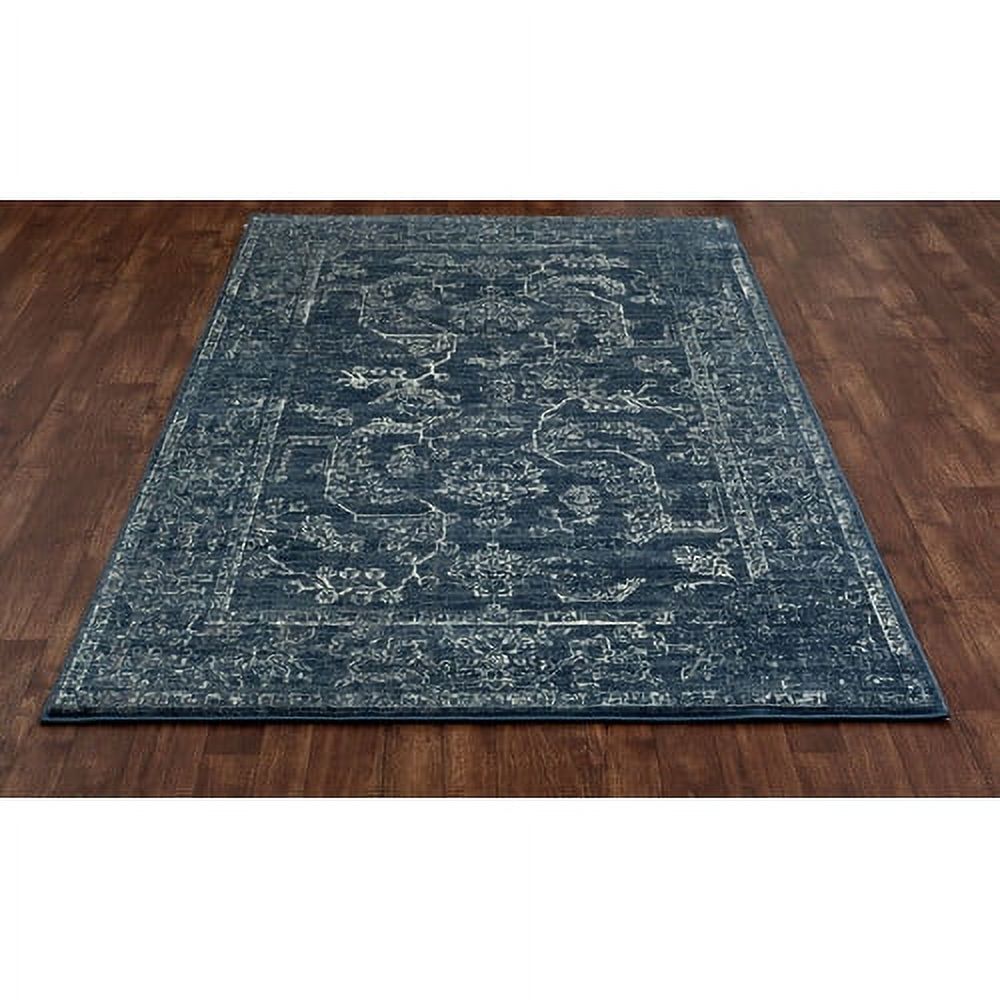 Charlton Home Channel Steel Blue Area Rug - Walmart.com