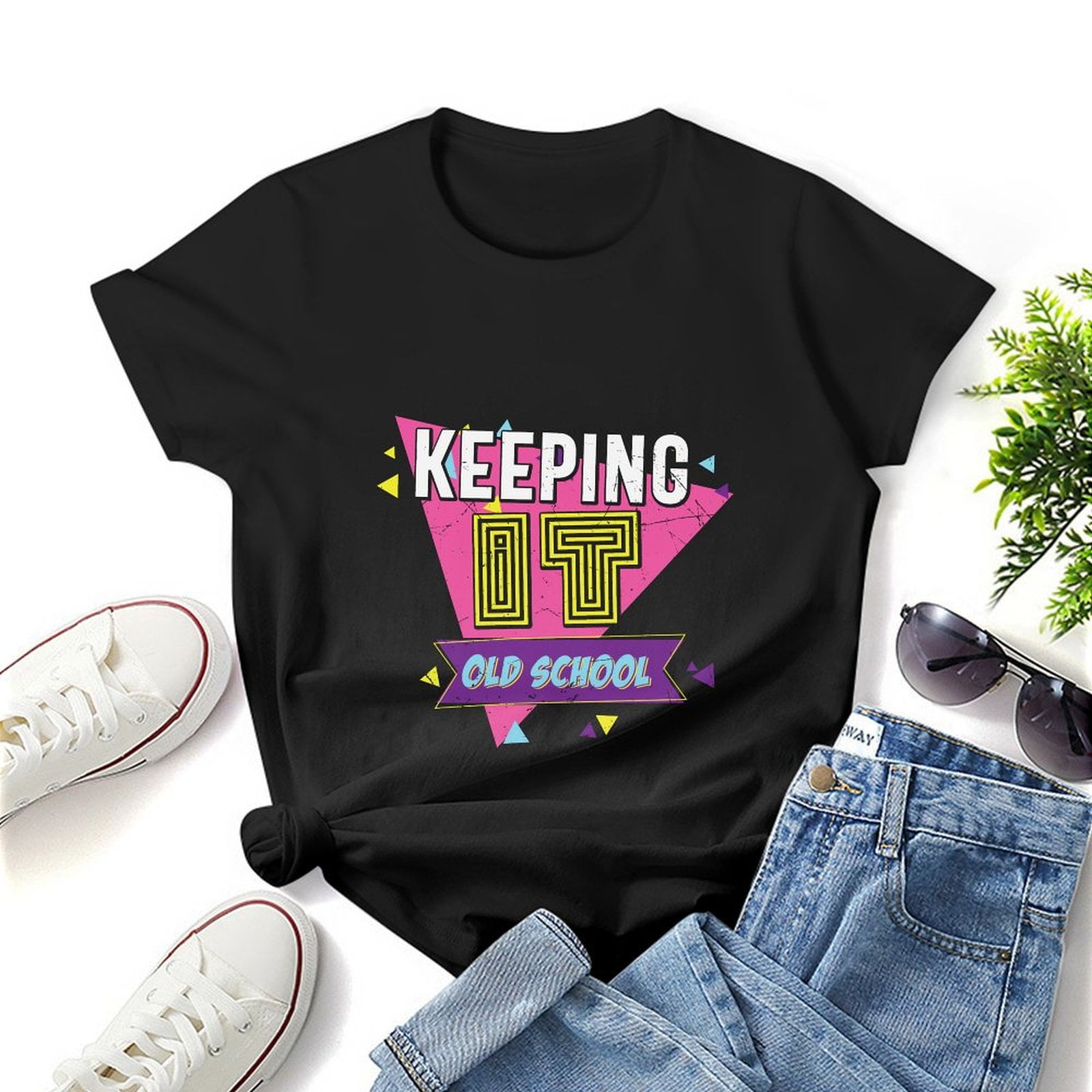 Charlylifestyle Colorful Retro 80'S 90'S Keeping It Old School Short ...