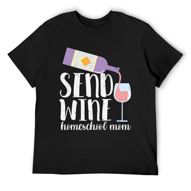 Charlylifestyle Colorful Retro Send Wine Homeschools Mom 2022 Short ...