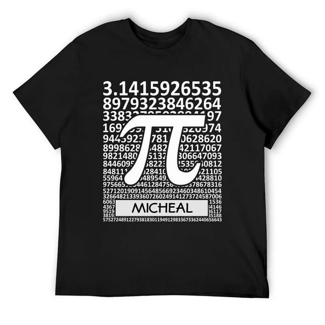 Charlylifestyle Digits Of Pi Pi Day Add Name Math Short Sleeve T-shirt ...