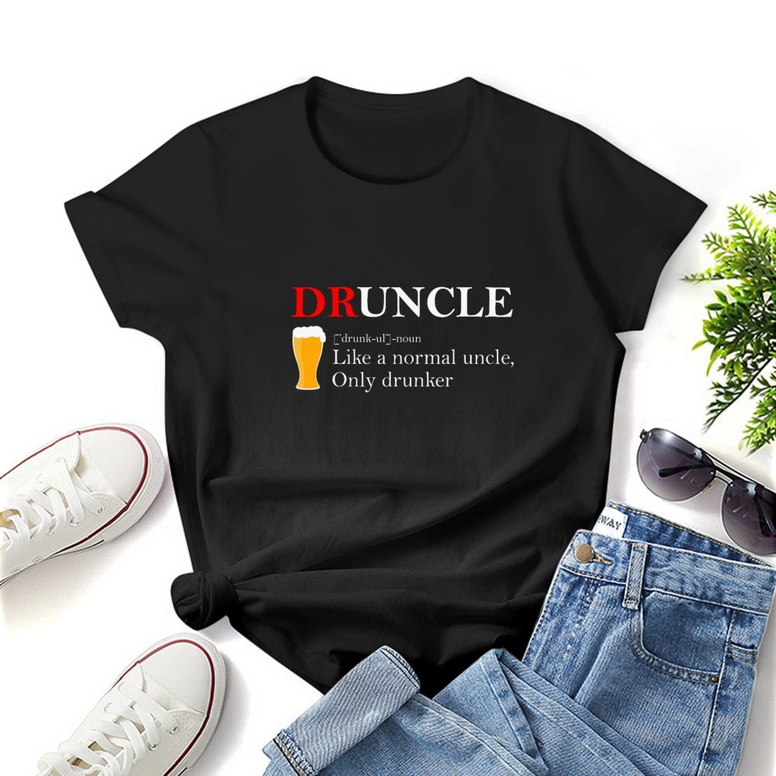 Charlylifestyle Druncle Definition Funny Beer Uncle Short Sleeve T ...