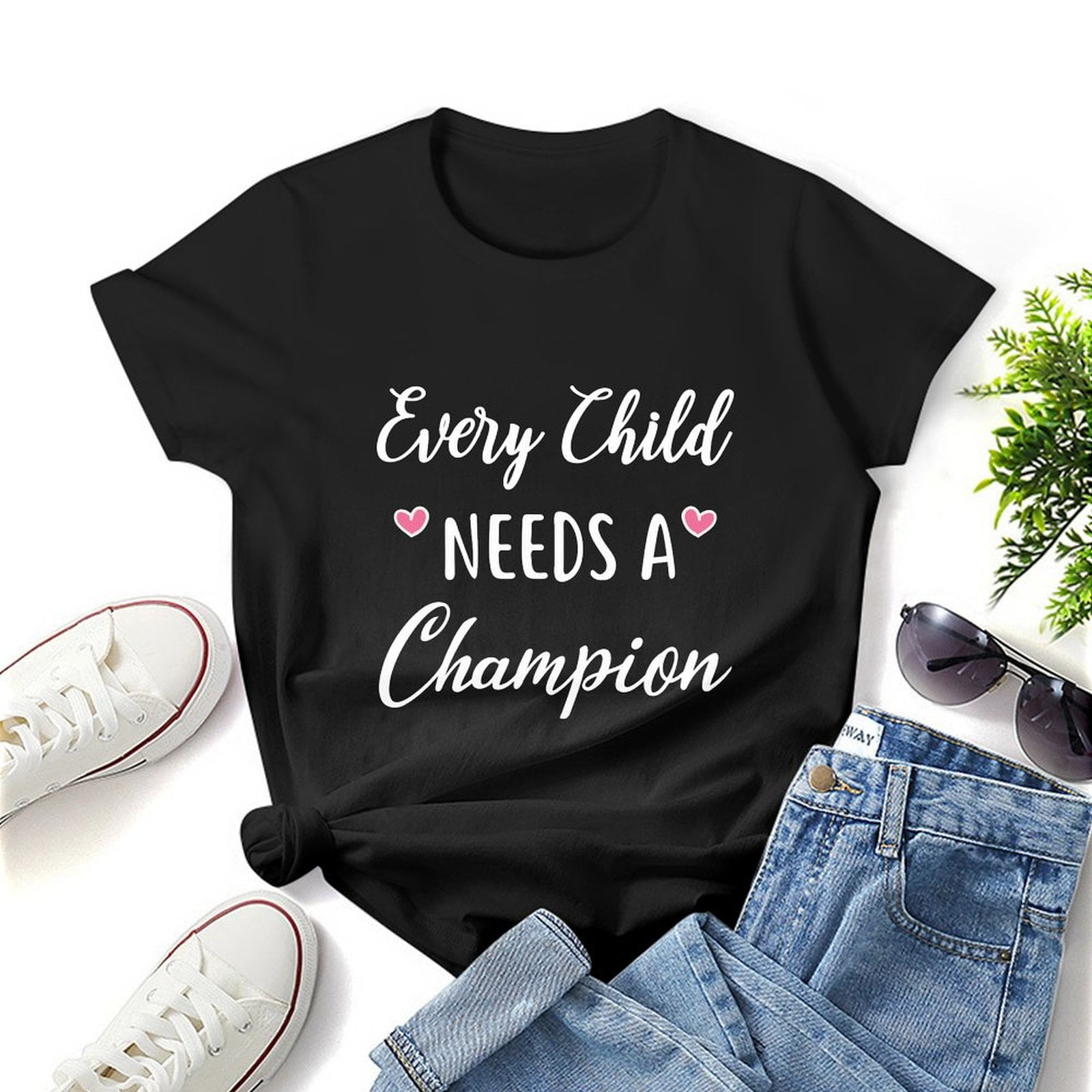 Charlylifestyle Every Child Needs A Champion Teacher Short Sleeve T ...