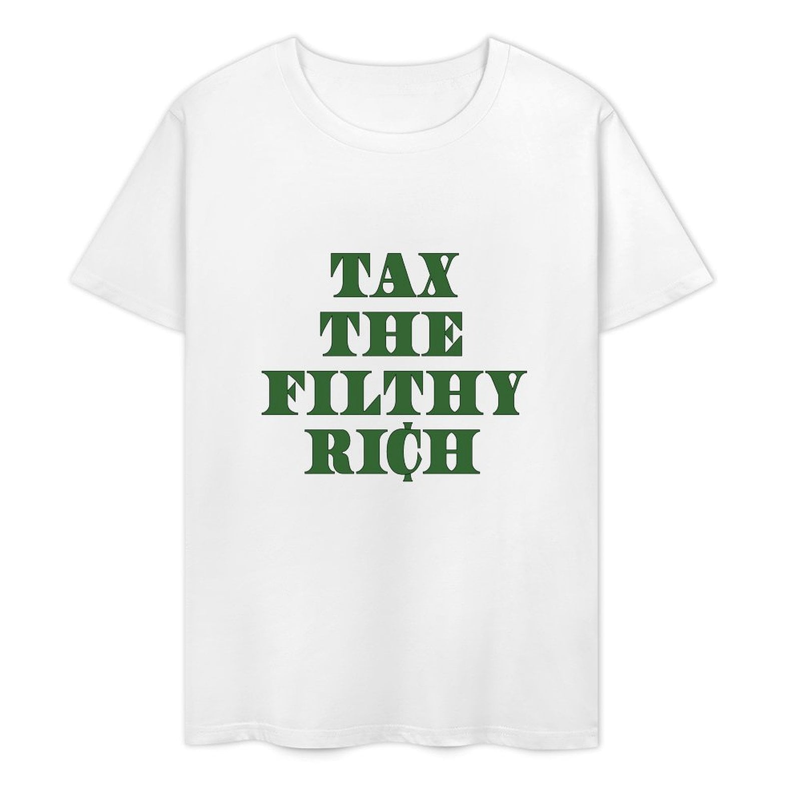 Charlylifestyle Unisex Tax The Filthy Rich Short Sleeve T-shirt for Men ...