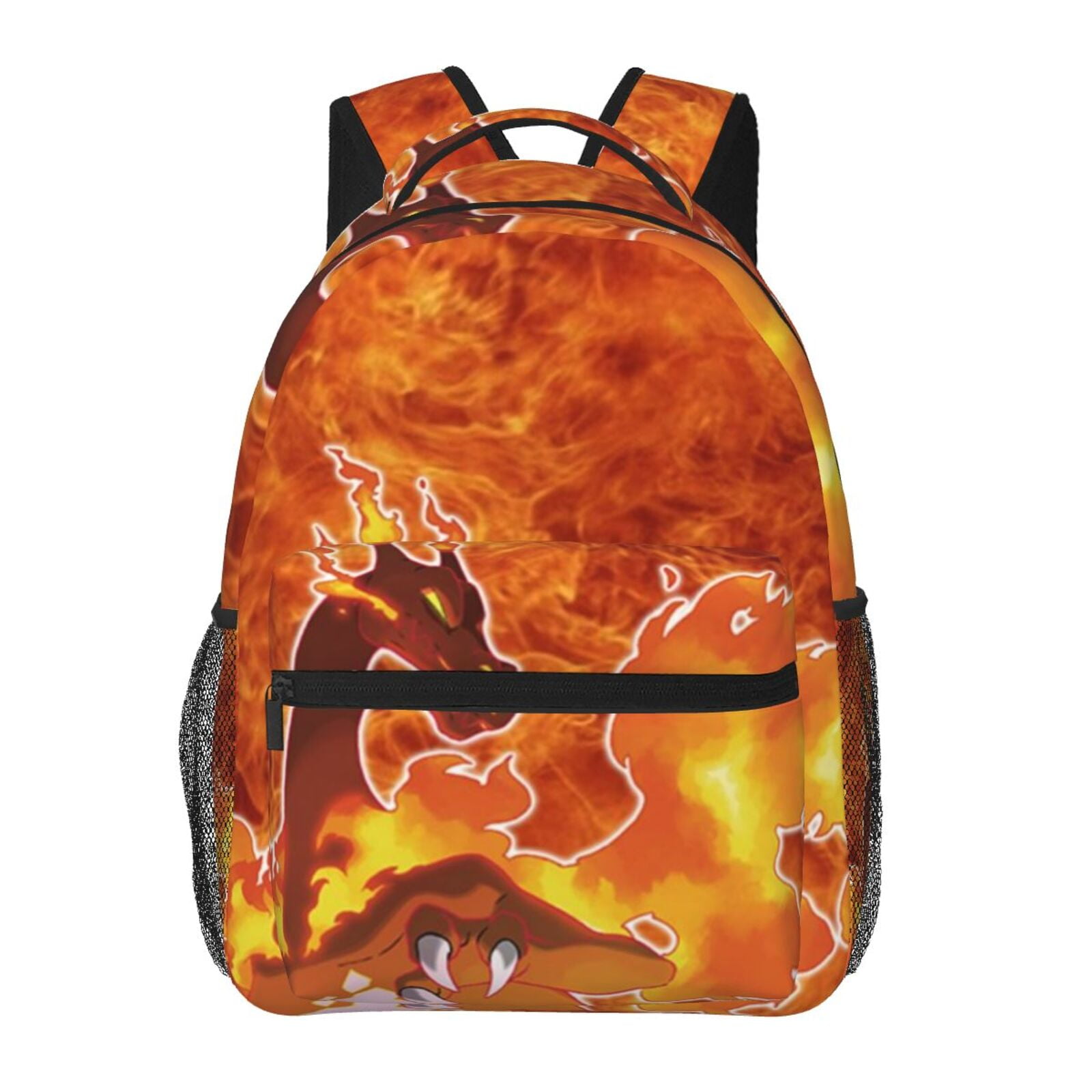 Charm-Ander Chari-Zard Evolution Mega Cool Backpack Large Space Casual ...