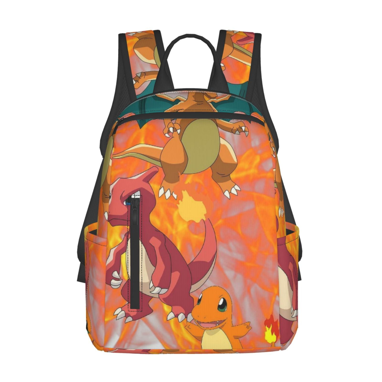 Charm-Ander Chari-Zard Evolution Mega Travel Backpack Diy Casual Anime ...