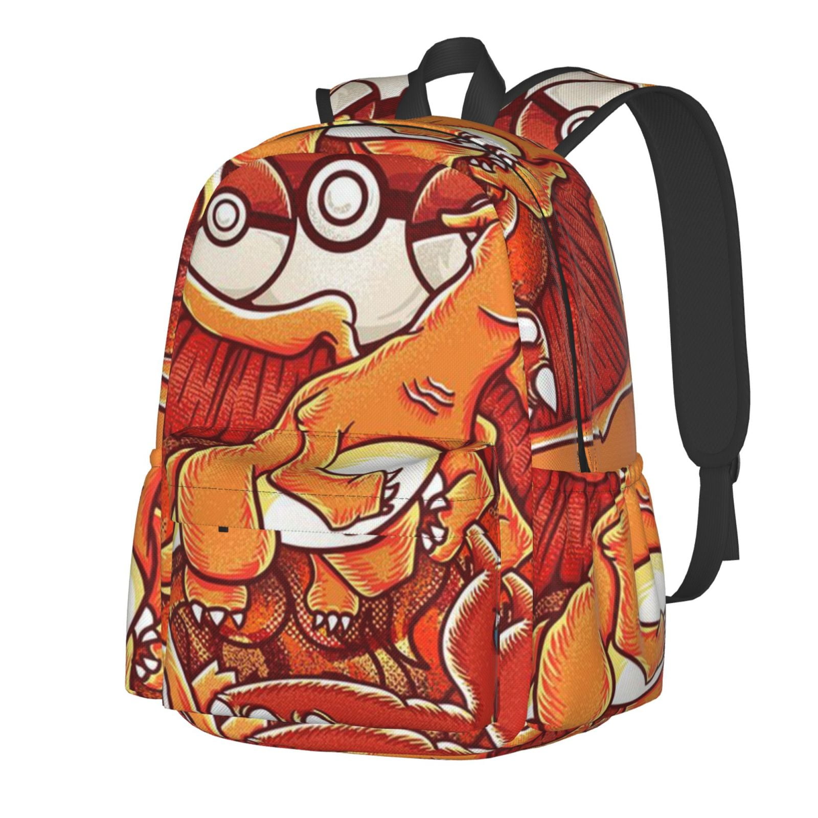 Charm-Ander Chari-Zard Evolution Mega Travel Backpack Sports Casual ...