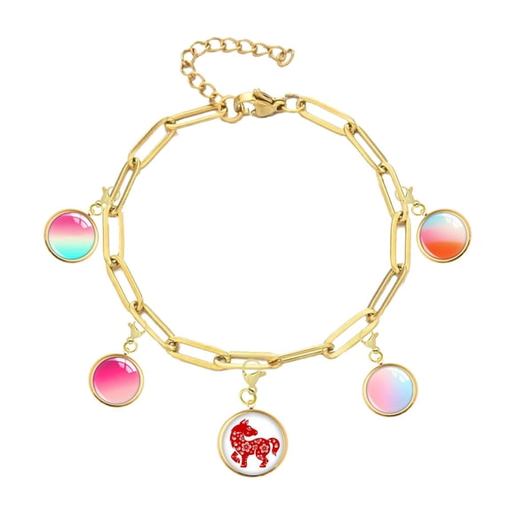 Charm Bracelet 12 Zodiac Animals Box Set, Bracelet and Interchangeable ...