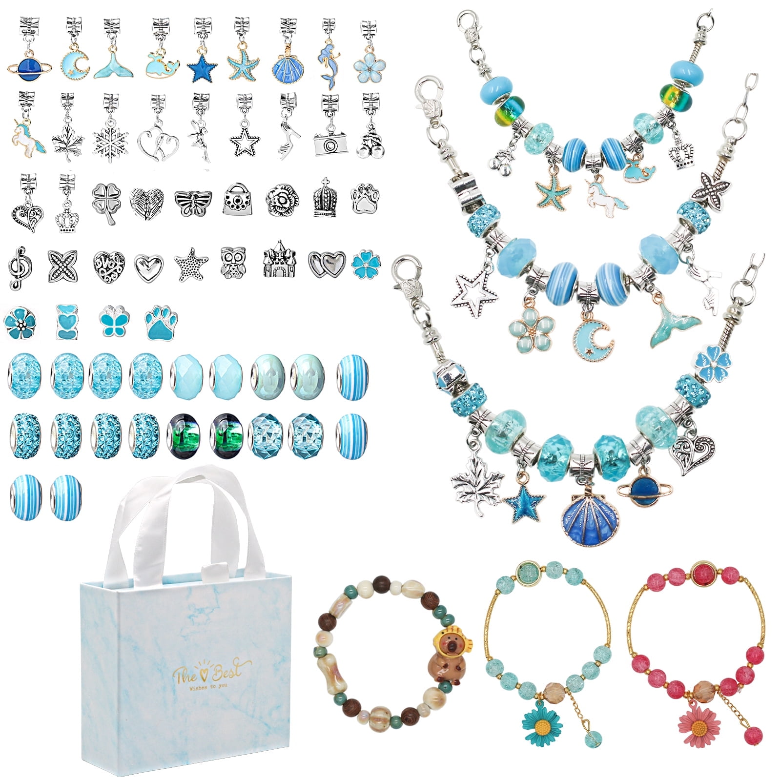 Charm Bracelet Making Kit,Bracelet Making Kit for Girls 8-12 with ...