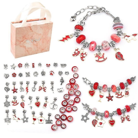 Charm Bracelet Making Kit Diy Craft Jewelry Gift Set For Kids Girls ...