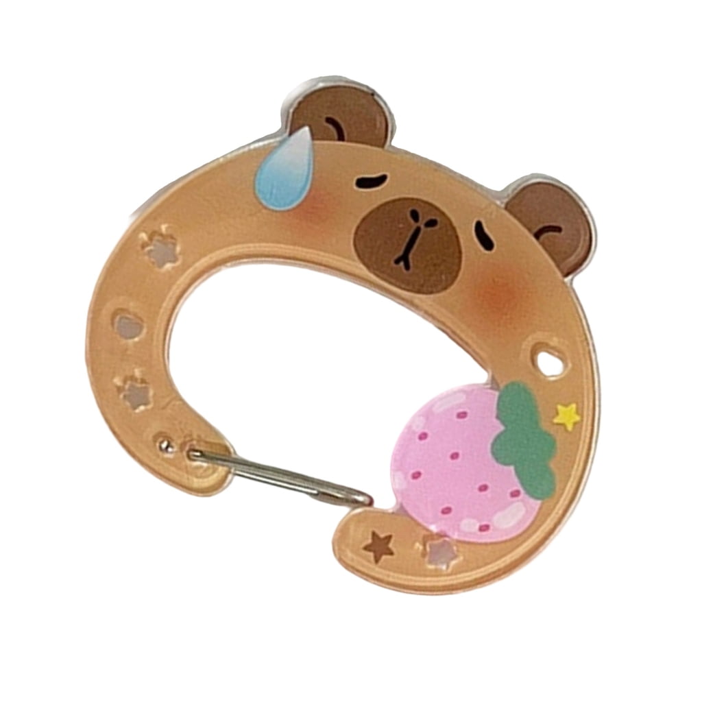 Charm Capybaras Acrylic Charm Compact Key Organizers for Daily Use ...
