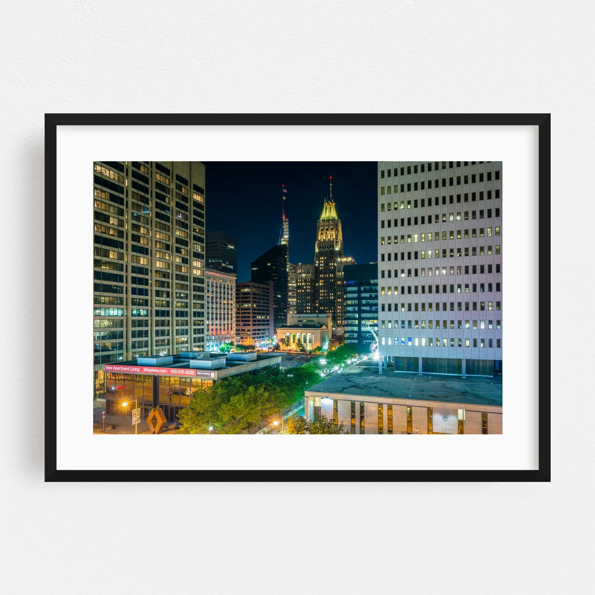 Charm City in Neon - Baltimore Maryland Photography Cityscape Skyline ...