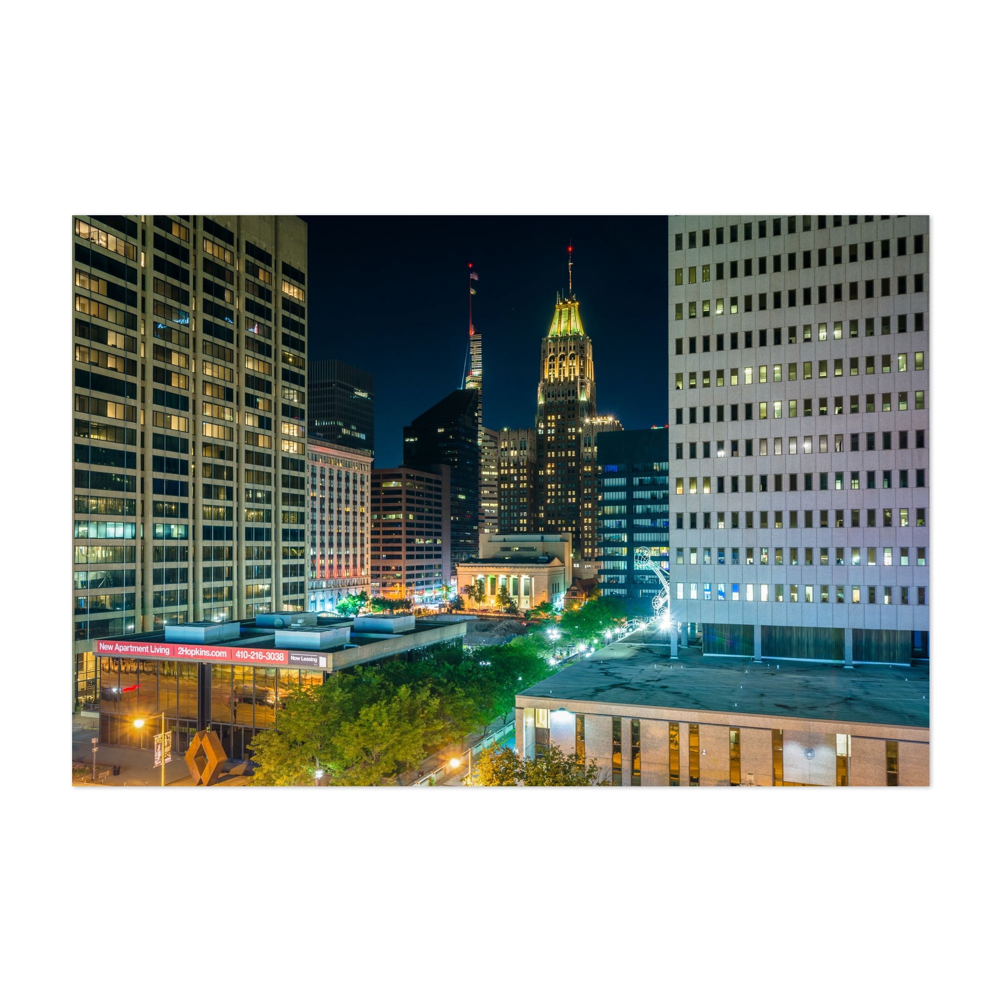 Charm City in Neon - Baltimore Maryland Photography Cityscape Skyline ...