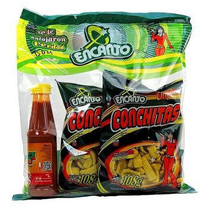Charm Conchitas Chips and La Botanera Classic Salsa Hot Sauce Combo ...