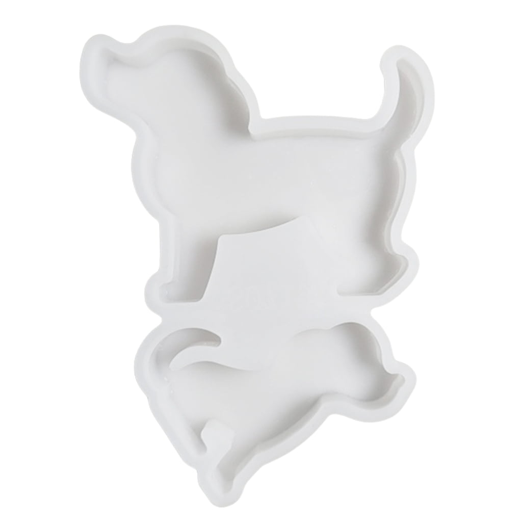 Charm Dog Figures Moulds Silicone Cement Plaster Molds Silicone ...