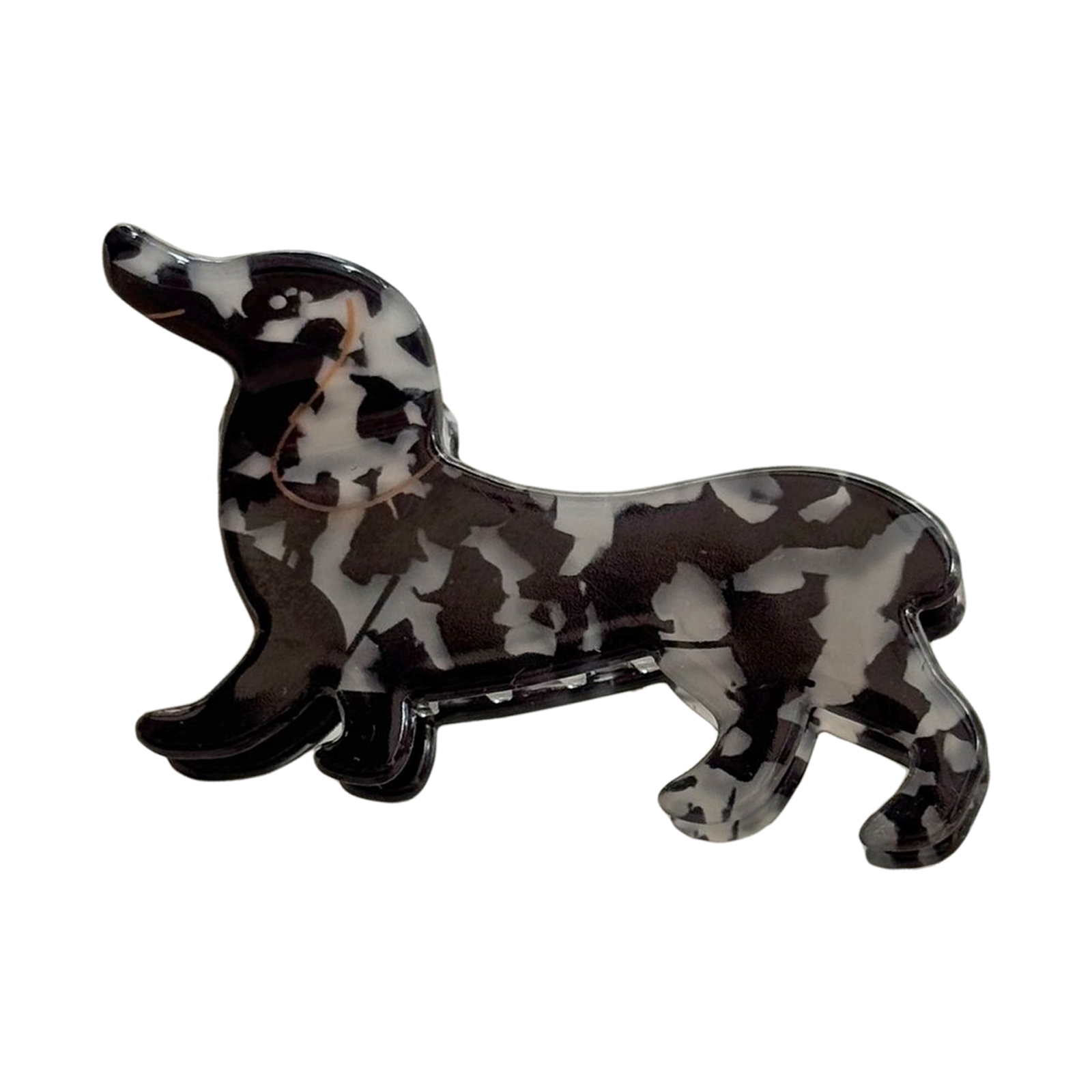 Charm Dog Shape Hair Clip for Women Kids Acrylic Ponytail Holder Hair ...