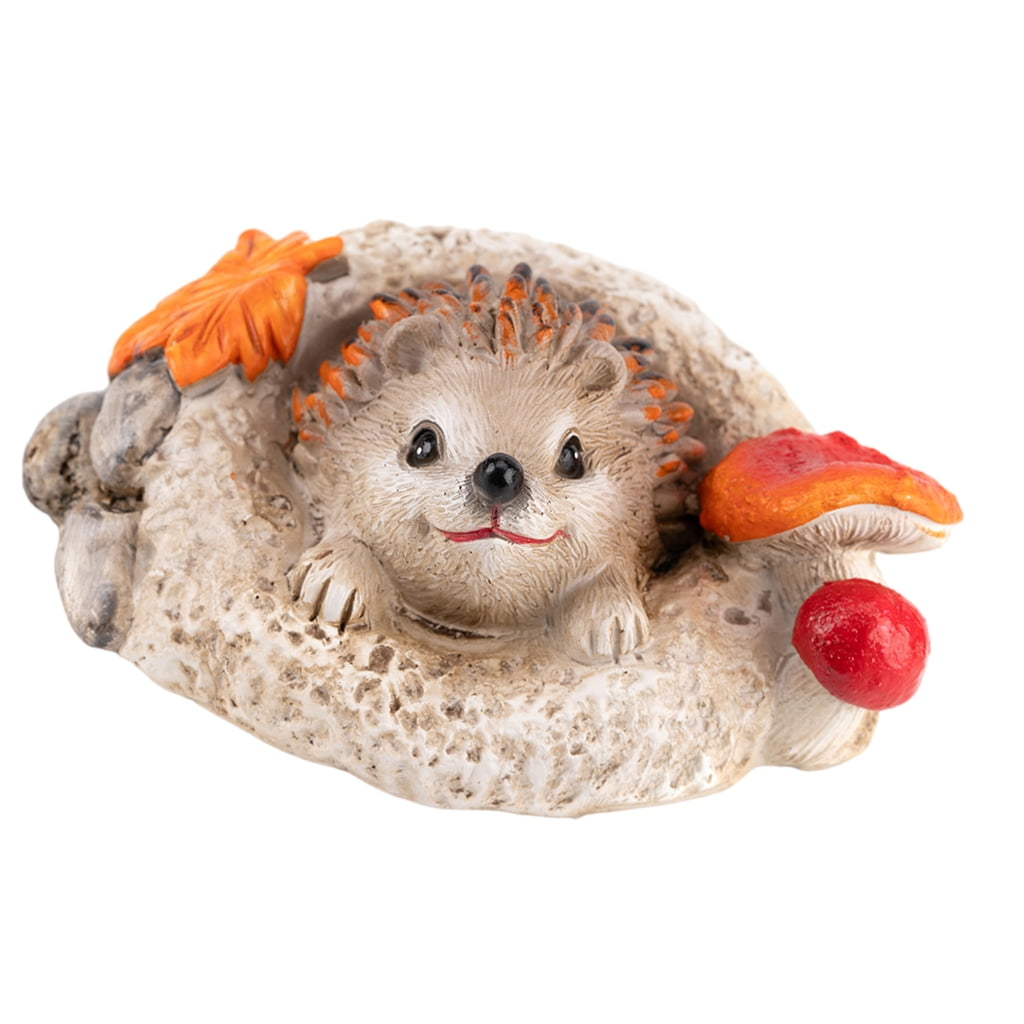 Charm Hedgehog Garden Statue Handmade Hedgehog Resin Statue Resin ...