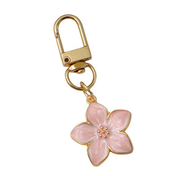 Charm Keychain Ornament Fashion Flower Key Accessory Unique Key Holder ...