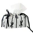 Charm Soft Bowknot Tissue Organizers Portable Storage Case Home ...