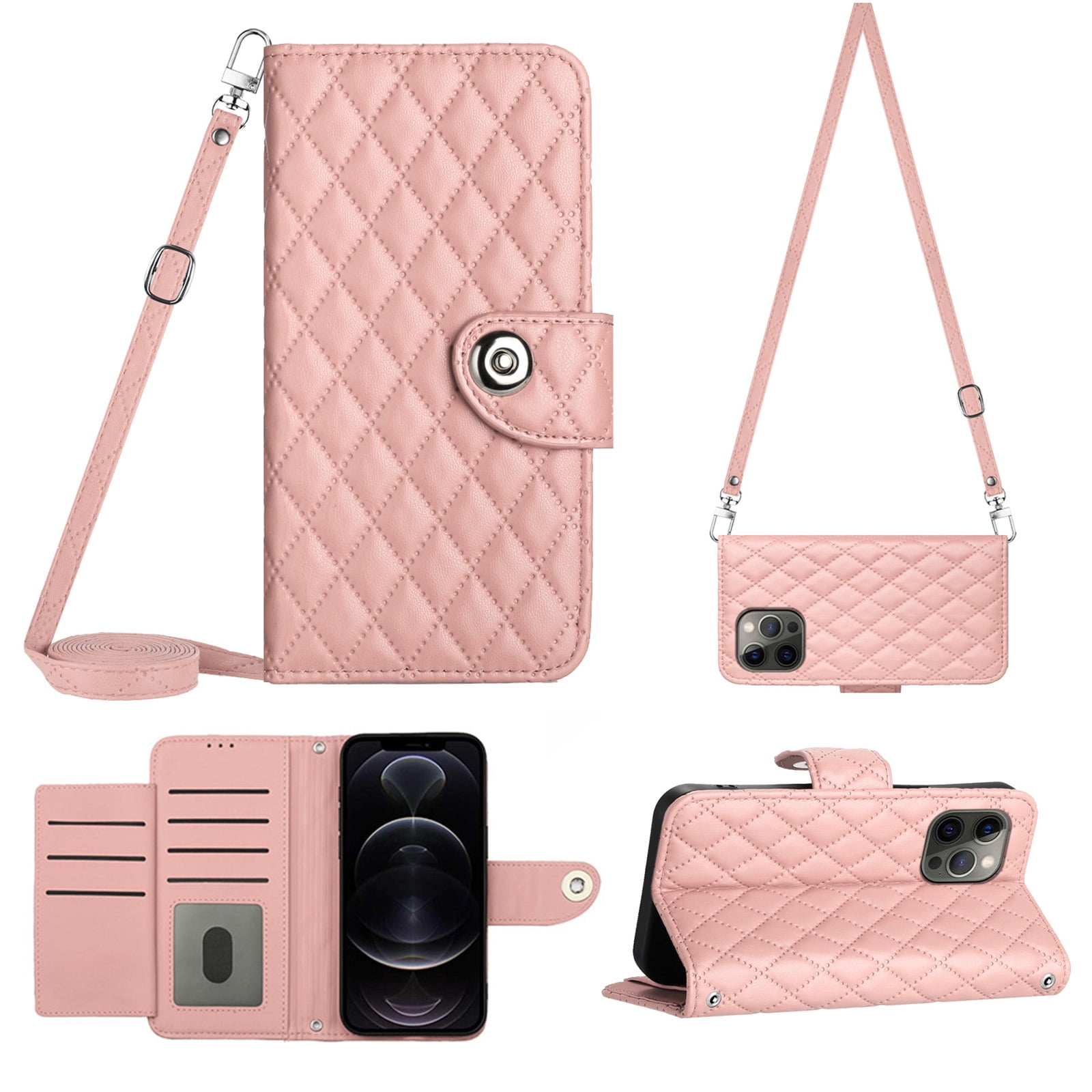 Charm Style for iPhone 12 Pro Max Case RFID Blocking Wallet Card Holder ...