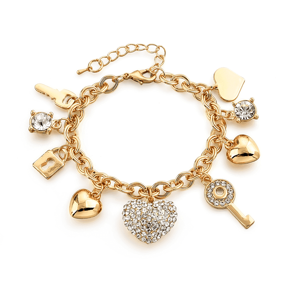 Charm Women Bracelet in Gold - Walmart.com