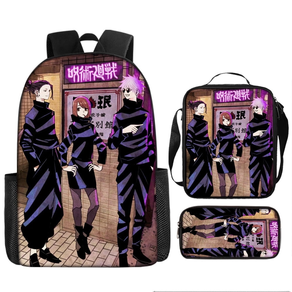 Charm back to battle backpack backpack school bag knotweed Uhito Fu black hui five Wuwu ...