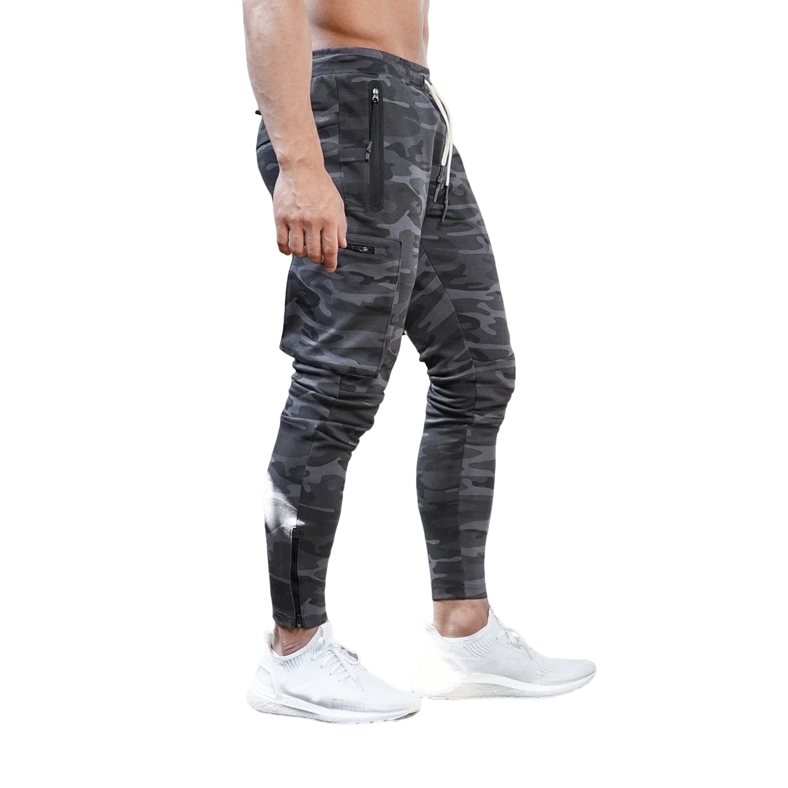 CharmCyan Men Athletic Jogger Pants Slim Fit Workout Sweatpants ...