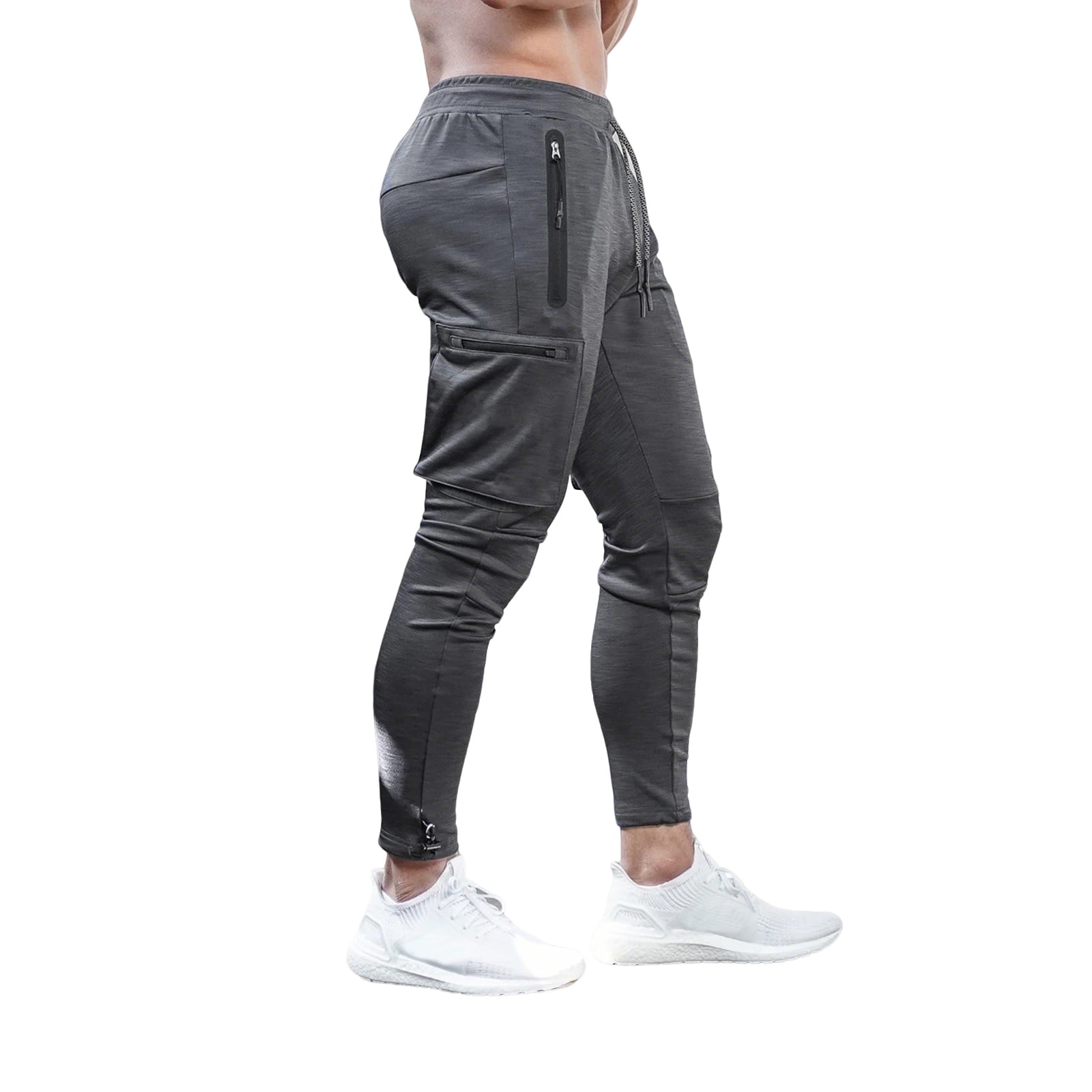 CharmCyan Men Athletic Jogger Pants Slim Fit Workout Sweatpants ...
