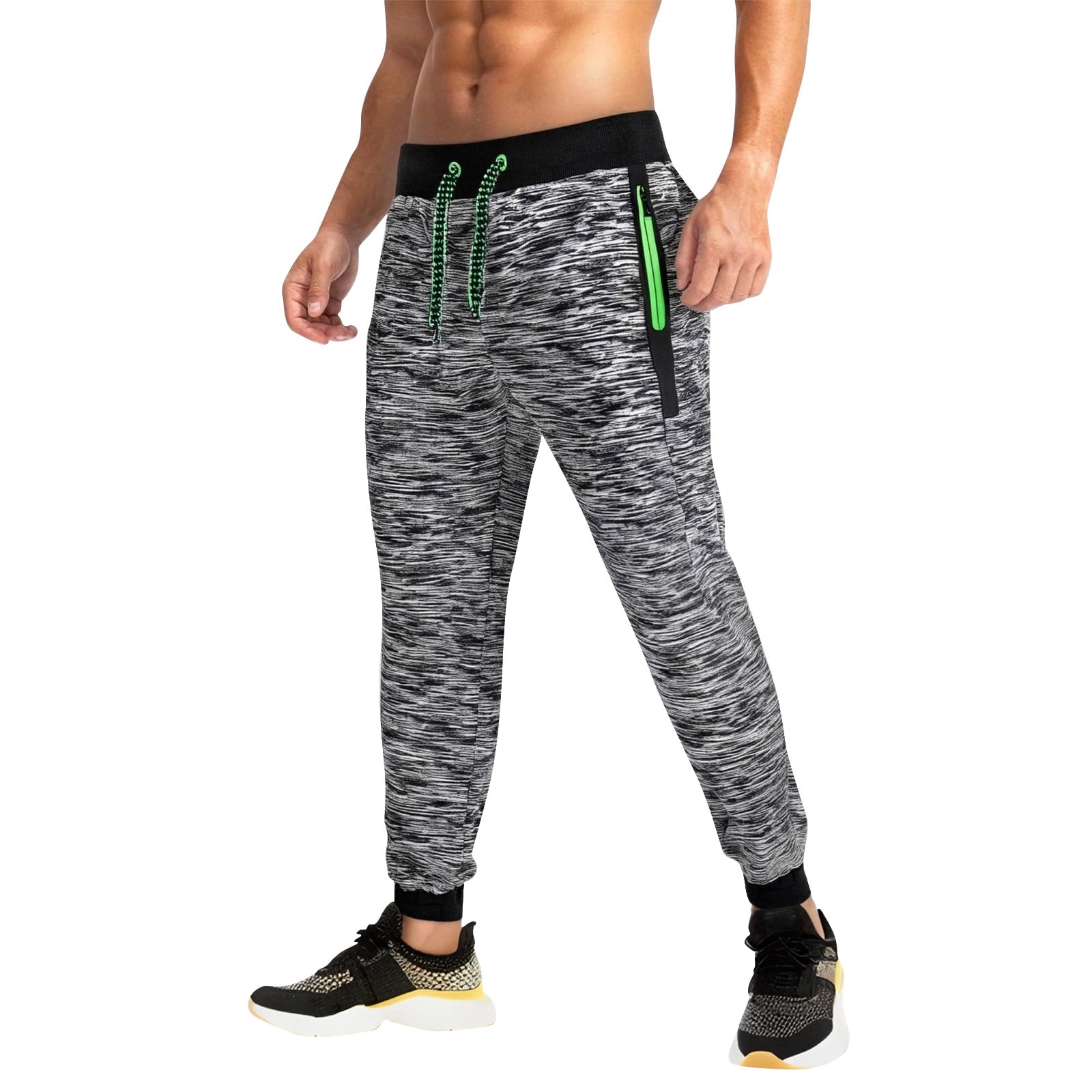 CharmCyan Men’s Athletic Jogger Sweatpants with Drawstring Waist ...