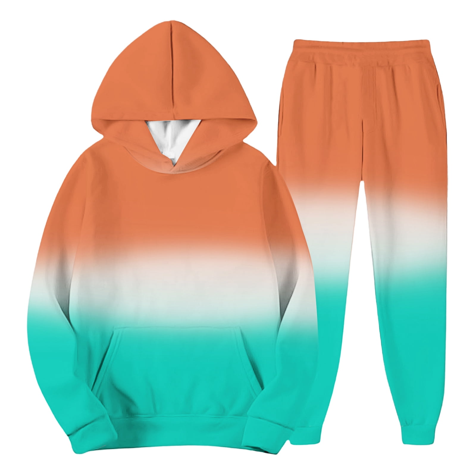 CharmCyan Men's Casual And Personalized Printed Long-sleeved Hooded ...