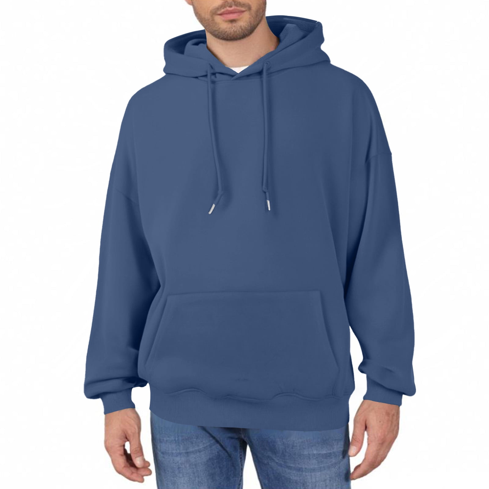 CharmCyan Men's Casual Pullover Hoodie Sweatshirt with Adjustable ...