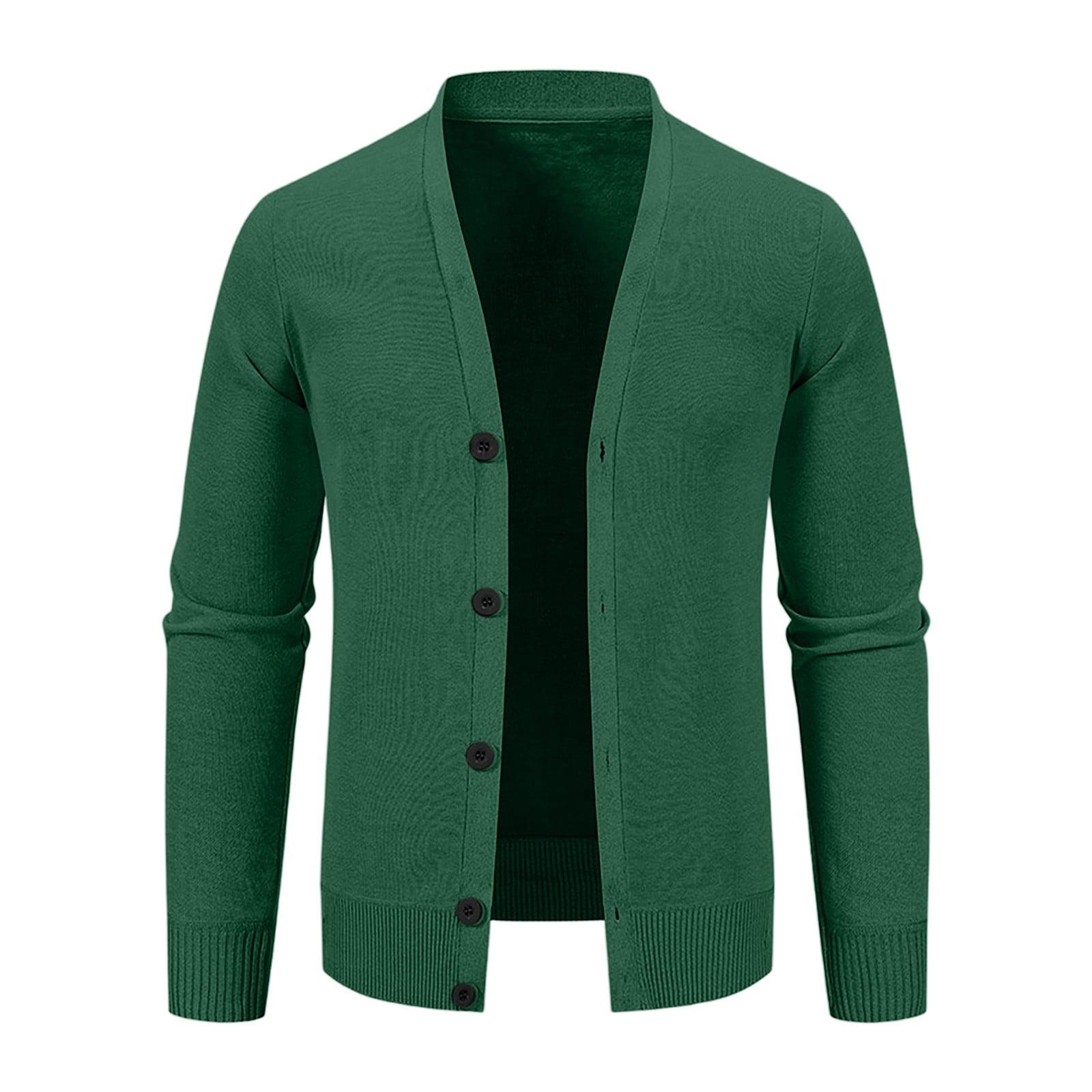 CharmCyan Men's Classic Knit Cardigan Long Sleeve Button Down V-Neck ...