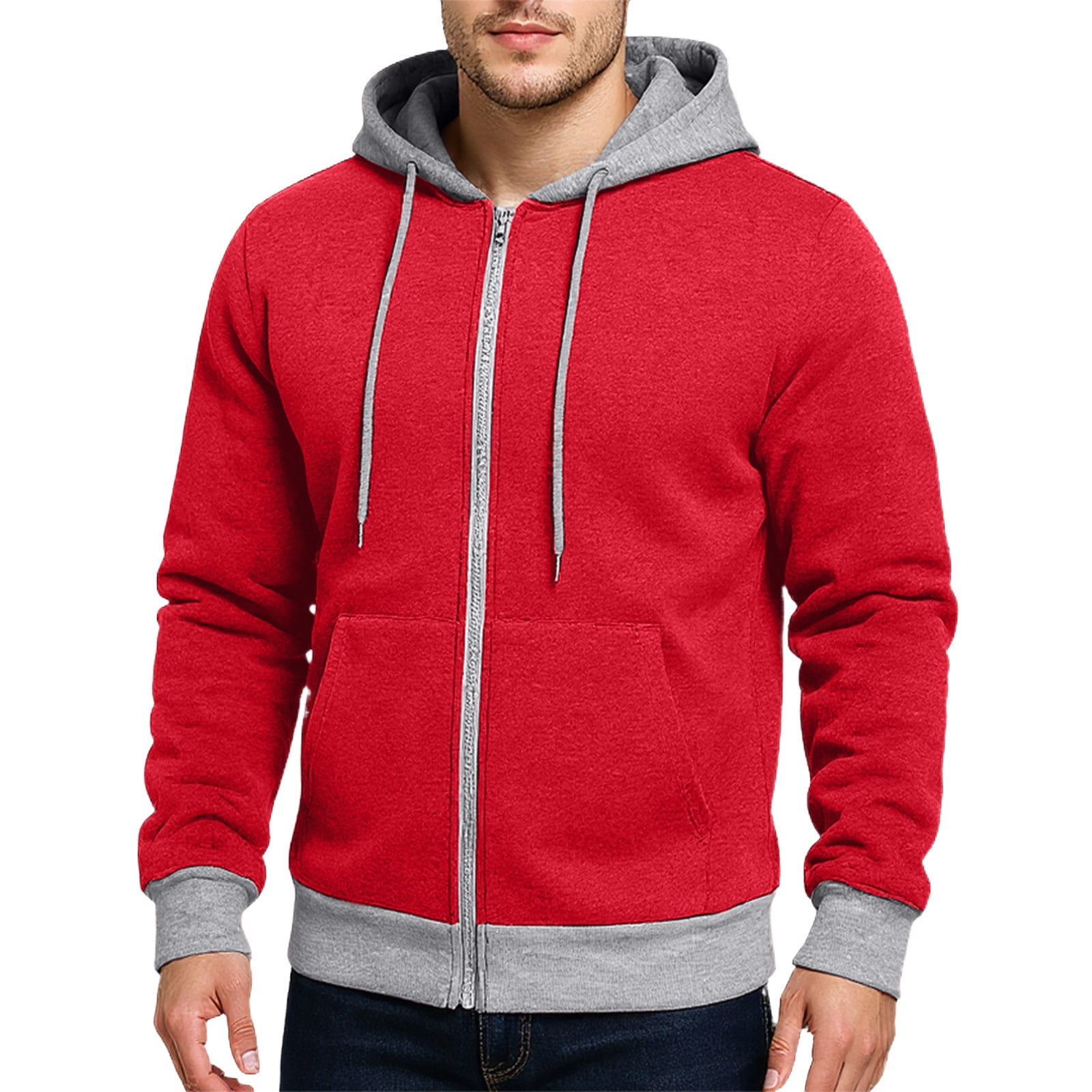 CharmCyan Men’s Full Zip Hoodie Sweatshirt, Soft Fleece Lined ...