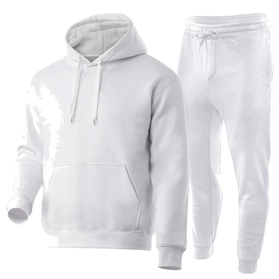 CharmCyan Men’s Hooded Sweatshirt and Jogger Sweatpants Set Pullover ...