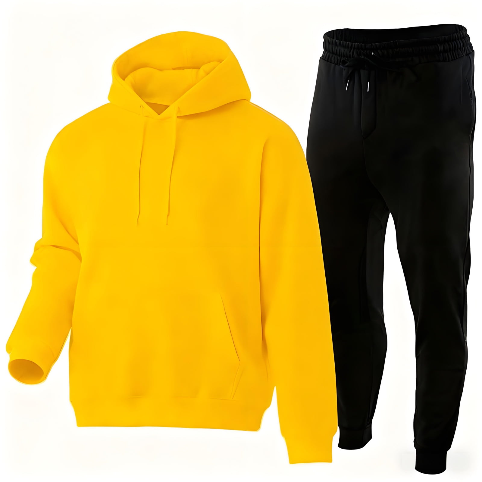 CharmCyan Men’s Hooded Sweatshirt and Jogger Sweatpants Set Pullover ...