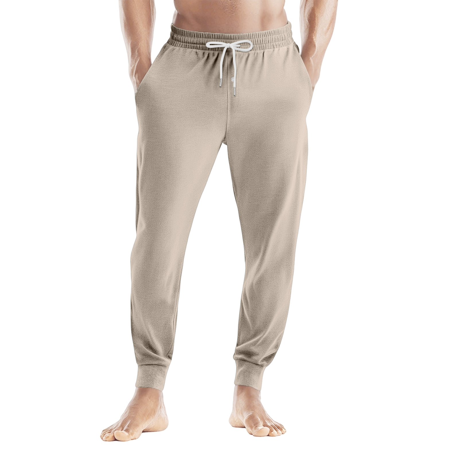 CharmCyan Men’s Lightweight Jogger Sweatpants with Drawstring Waist ...